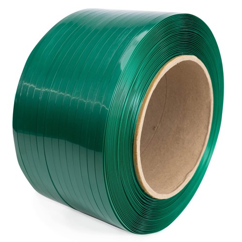 IDL Packaging 1/2" x .025" x 3440' Polyester PET Strapping Roll of 8" x ...