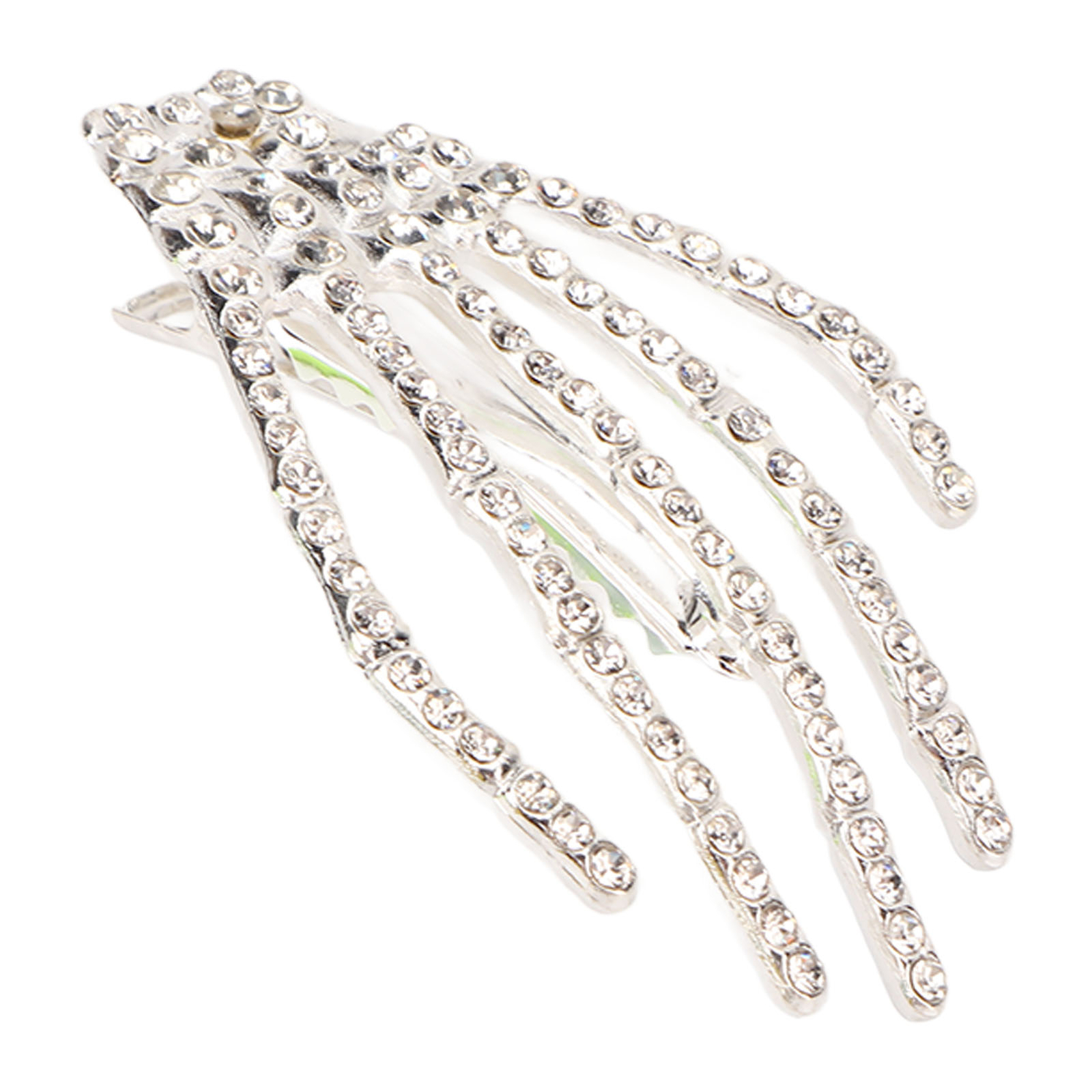 Skeleton Hair Clip Punk Rock Horror Bone Hair Barrette Claws For Hallow ...