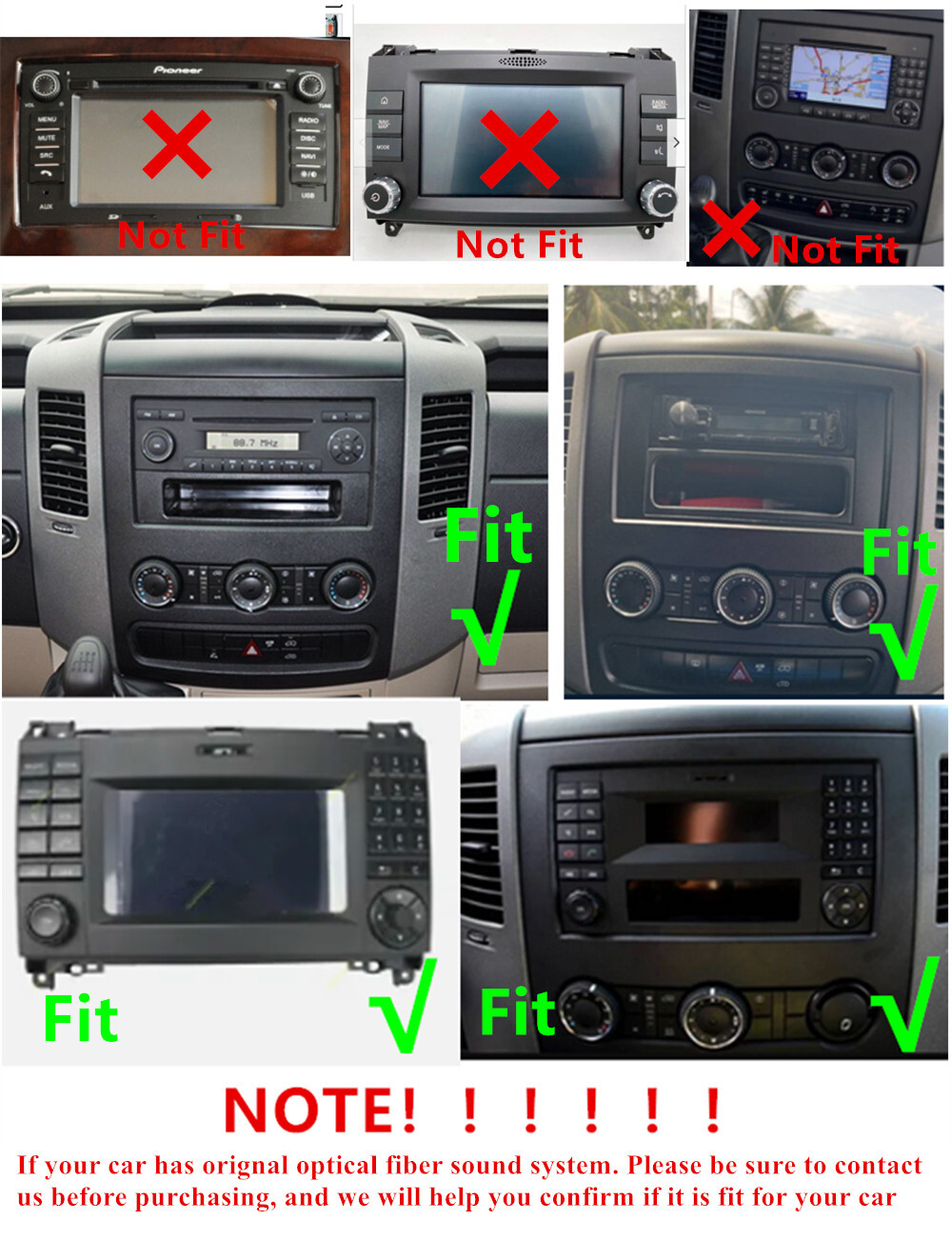Car Android Stereo Radio Navi GPS Head Unit For Mercedes-Benz Sprinter ...