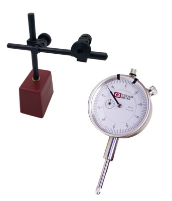 Chicago Brand 56411 Long Range Indicator Kit w/ 0-25mm Indicator (.01mm ...
