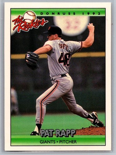 1992 Donruss The Rookies - #99 Pat Rapp (RC) San Francisco Giants MLB ...