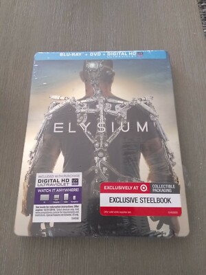 Elysium (Blu-ray/DVD, Digital HD, 2013) NEW Target Steelbook | eBay