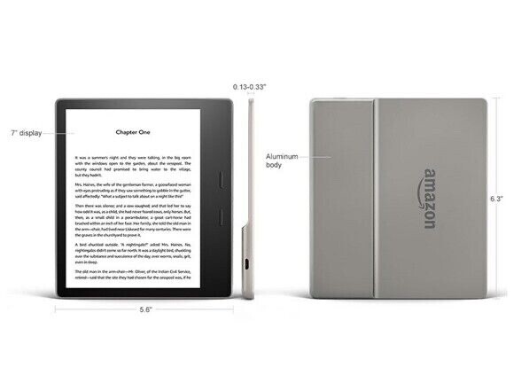 NEW Kindle Oasis Waterproof eReader e-ink 7” Display Page Turn Button ...