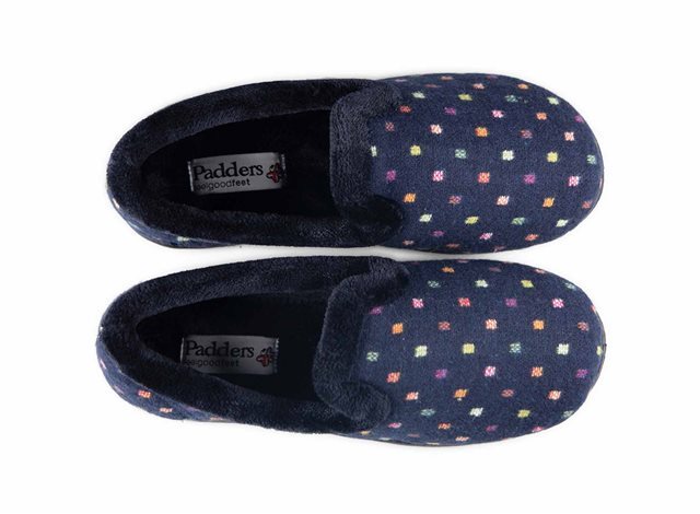 Padders Ladies Slippers REPOSE 2E Wide Fitting New Boxed Memory Foam UK ...