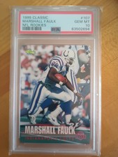 Marshall Faulk Football Trading Card Checklist