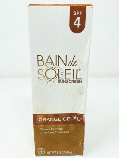 Bain de Soleil Orange Gelee Sunscreen SPF 4 - 3.12oz for sale online | eBay