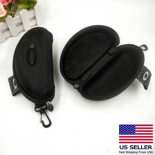 Oakley Sunglass Case Soft Vault Eyeglass Glasses Zipper Case with Hook ...