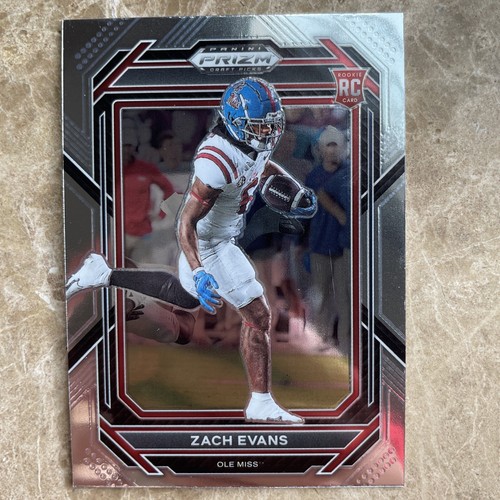 Zach Evans Rookie Card RC 2023 Prizm Draft Picks #125 Ole Miss Rebels ...