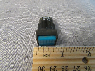 NKK YB-15W 3A125VAC, 3A250VAC Push-button Switch Square Blue/Green With ...