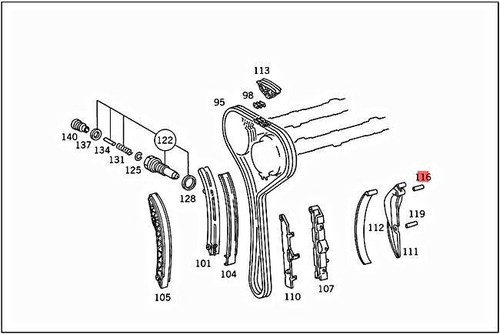 Genuine MERCEDES Sliding rail to cylinder head Pin 1040520774 | eBay