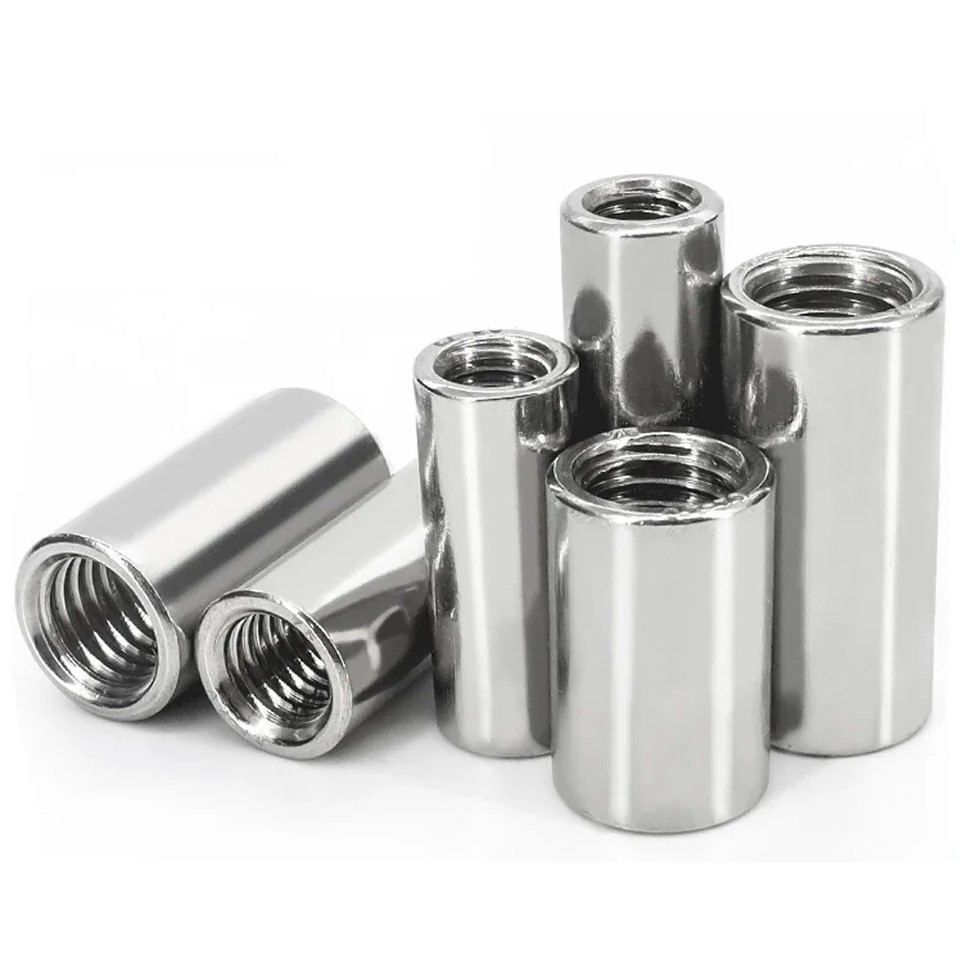 M3-M12 Long Lengthen Round Coupling Connector Sleeve Nut 304 Stainless ...
