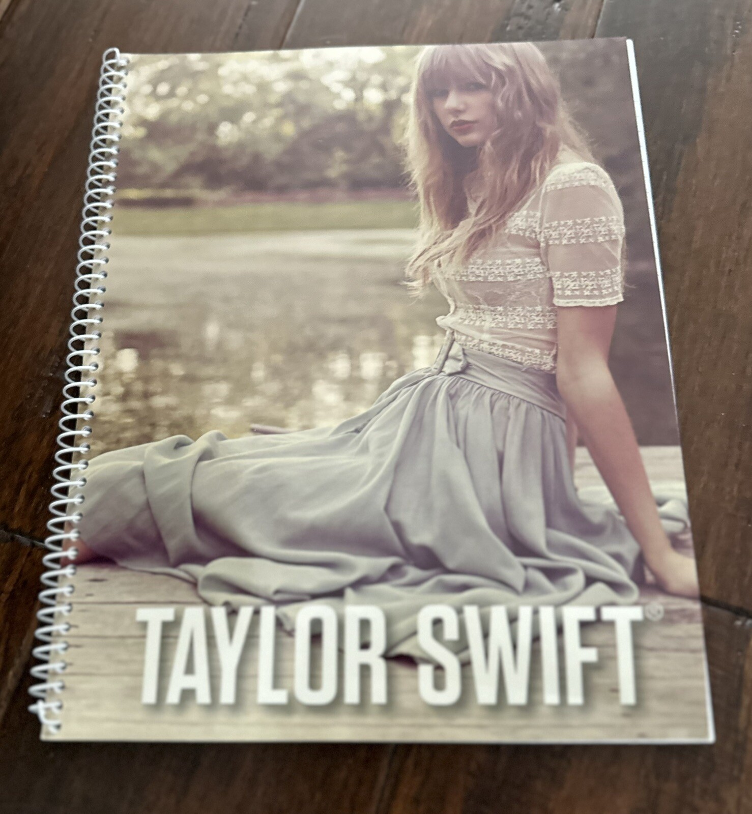 Taylor Swift Spiral Paper Notebook Lace Top Sitting Pose 2012 8 1/2" x ...
