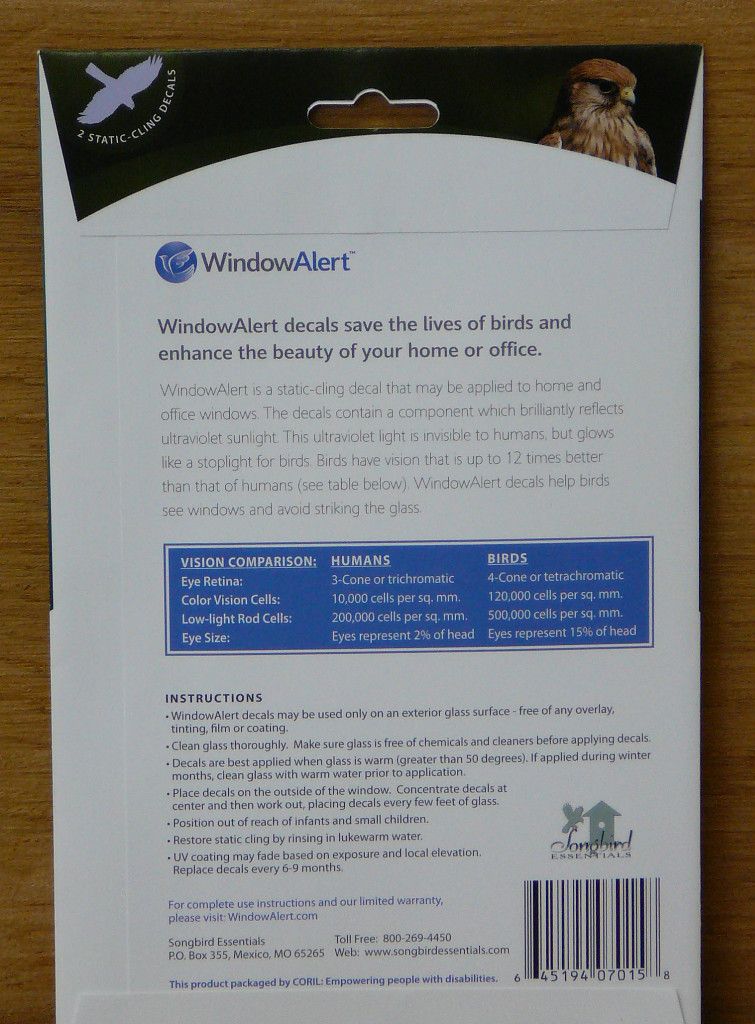 Window Alert Transparent Hawk Decals Prevent Window Strikes Protect ...