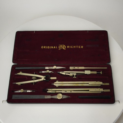 Vintage Drafting Tools Compass Set Richter & Co. Precision Copernicus ...