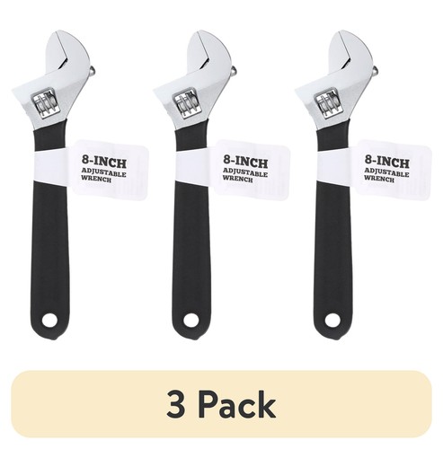 (Pack of 3) 8" Adjustable Wrench with Sturdy Handle | eBay