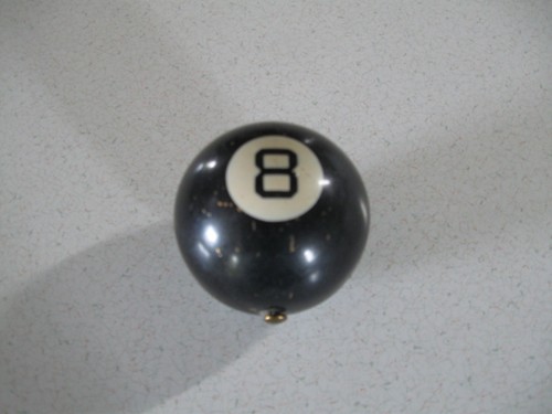 Compact Novelty 1950 WADSWORTH 8 BALL POWDER FIGURAL Billiards Pool ...