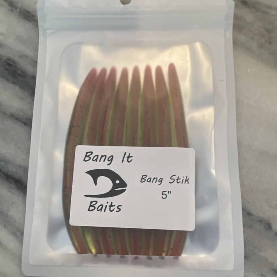 Bang It Baits Bang Stik 5" Senko-Style Core Shot Stick Bait 8 Pack | eBay
