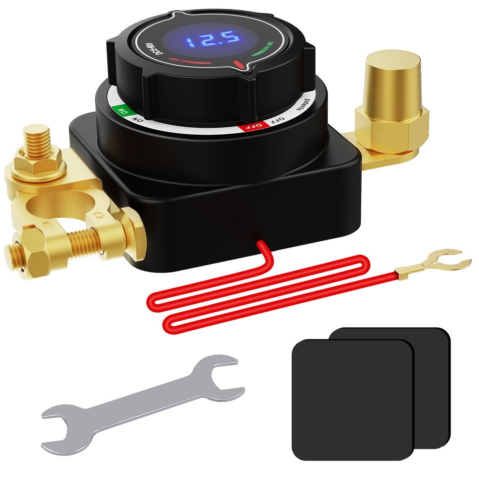 DC 5-80V Battery Disconnect Switch, Kill Switch Power Cut/Shut Off for ...