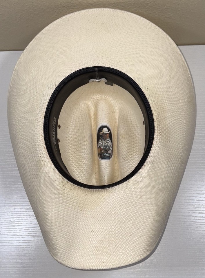 Resistol George Strait 10X Genuine Shantung Panama Straw Cowboy Hat Men ...