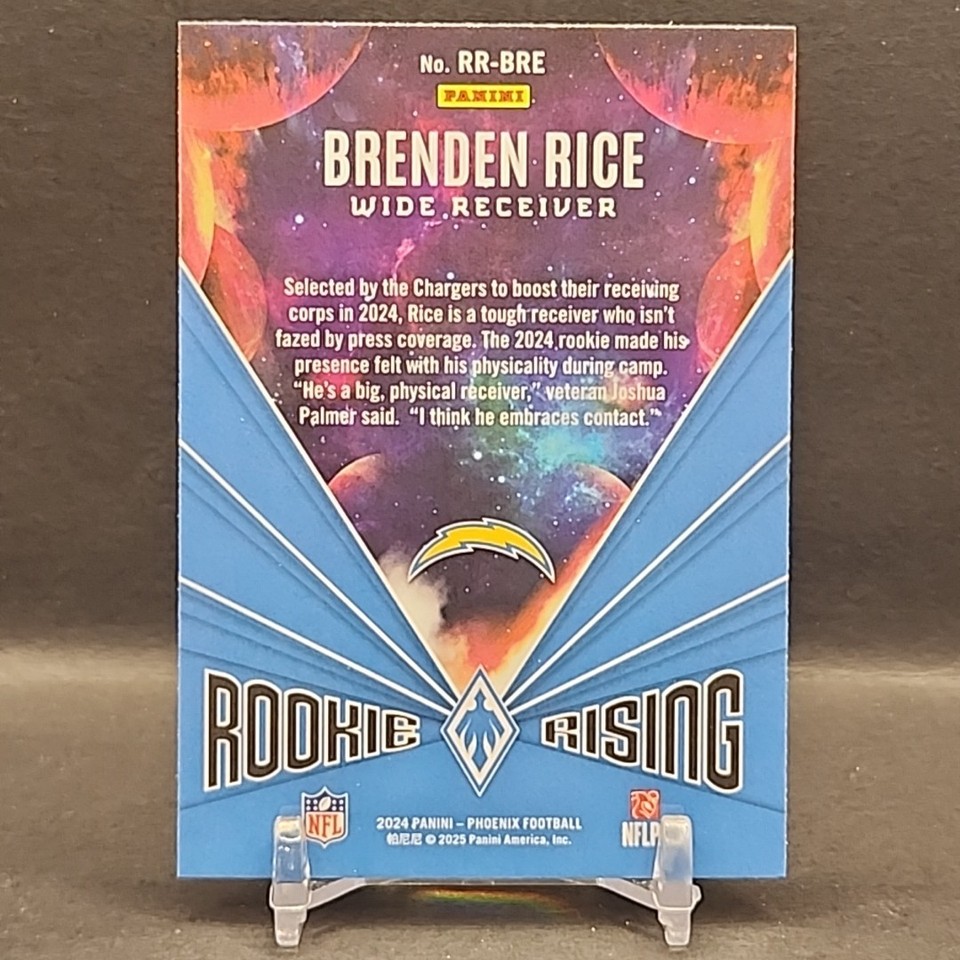 Brenden Rice RC Rookie Rising Insert 2024 Panini Phoenix #RR-BRE Chargers | eBay