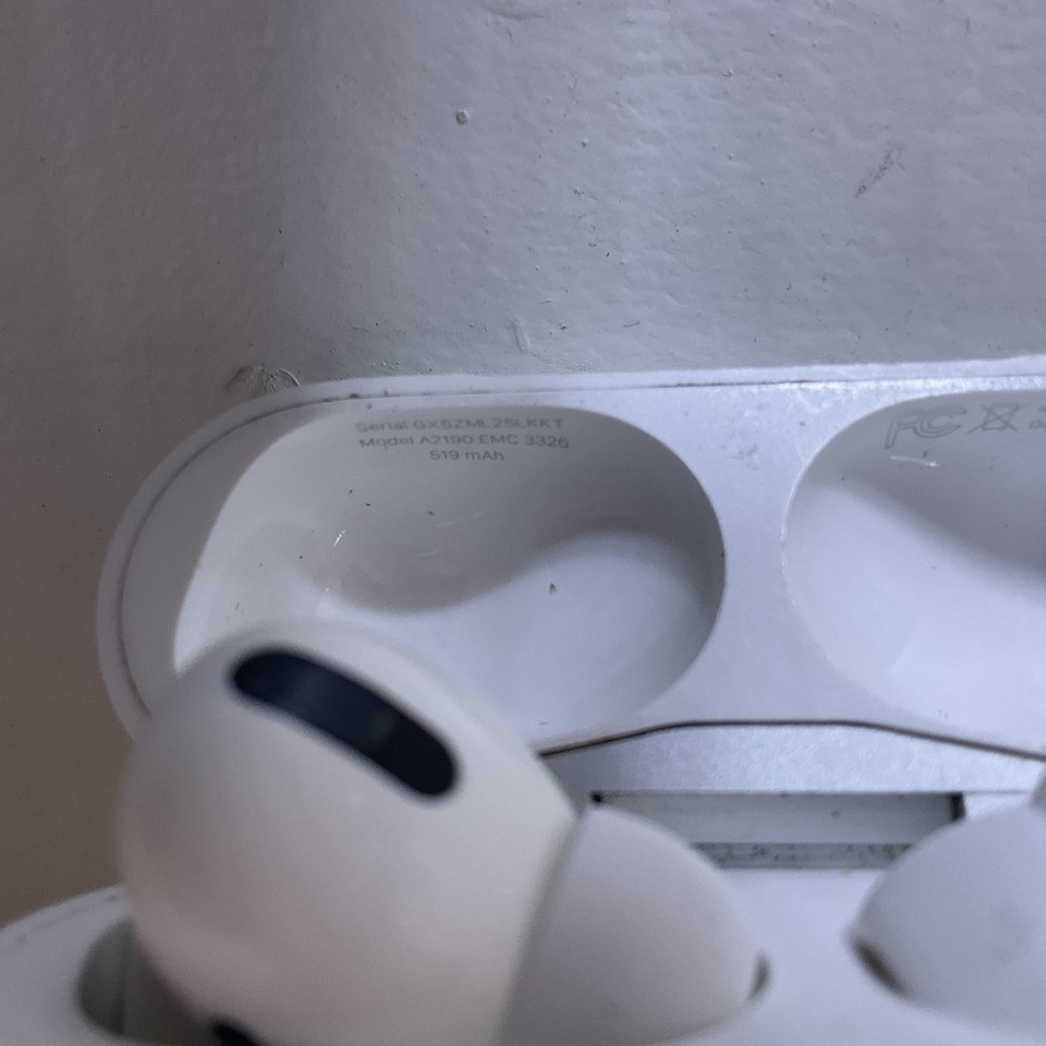 Apple A2190 AirPods Pro 1st Gen Wireless Earbuds with Charging Case ...