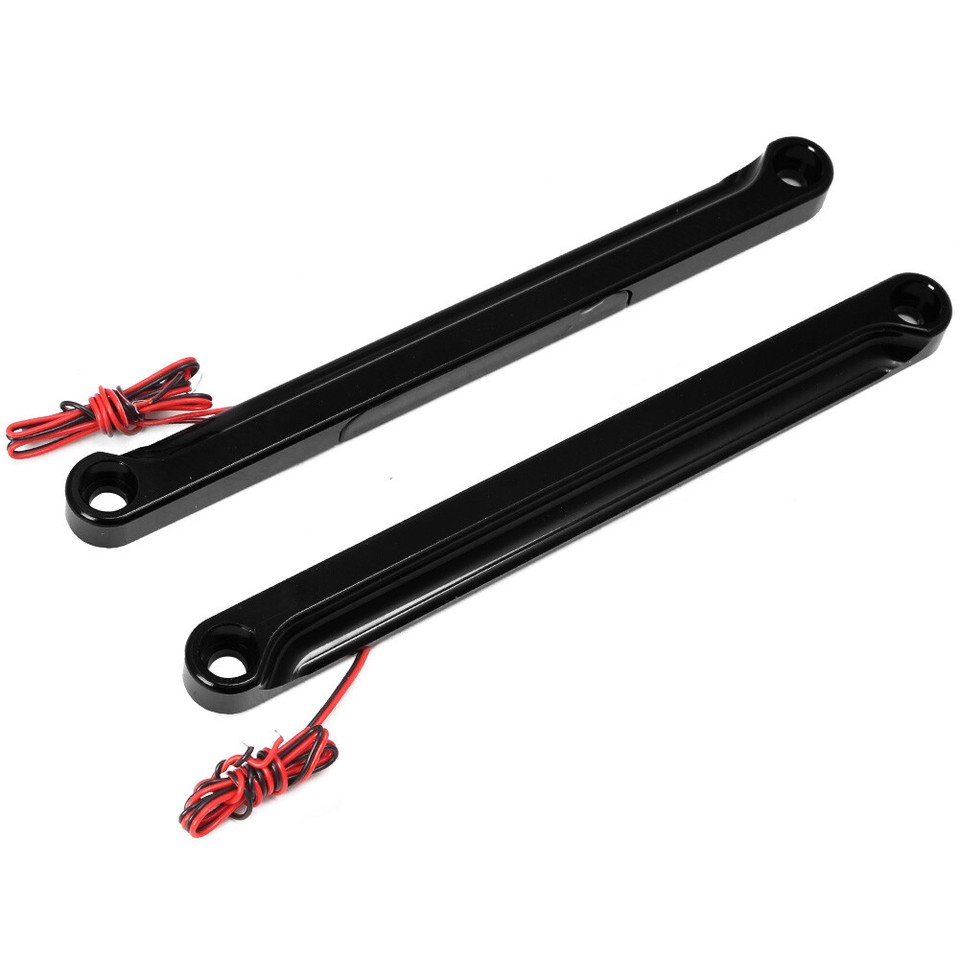 1 Pair Front LED Flush Fork Turn Signals Brackets Light For Harley Fat ...