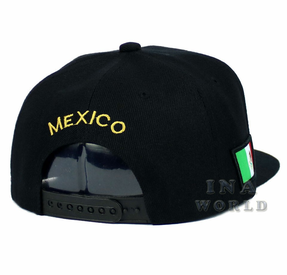 MEXICAN Hat MEXICO Federal Logo State Embroidery Snapback Flat Bill ...