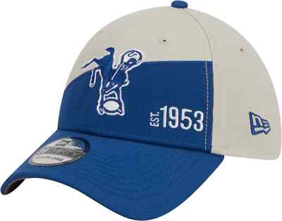 Indianapolis Colts Hat Cap New Era 39THIRTY Stretch M / L Vintage ...