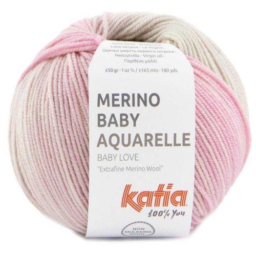 Katia ::Merino Baby Aquarelle #356:: 100% Extrafine Superwash Merino ...