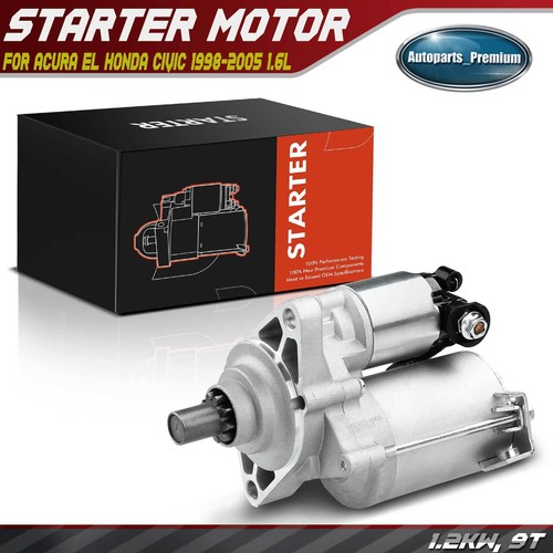 Starter for Acura EL Honda Civic 1998-2005 1.2KW CW Rotation 9T ...