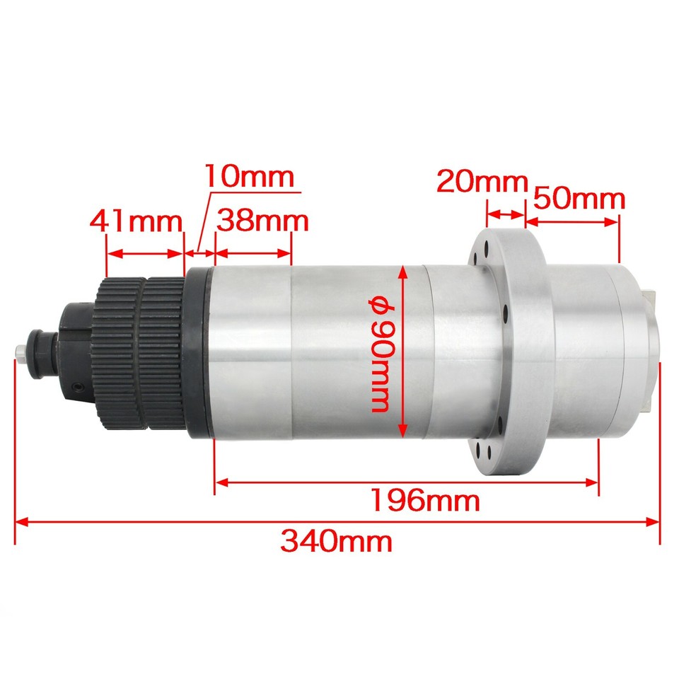 【USA】 CNC BT30 ATC No Power Spindle Kit w/ Air Pneumatic Boost Cylinder ...