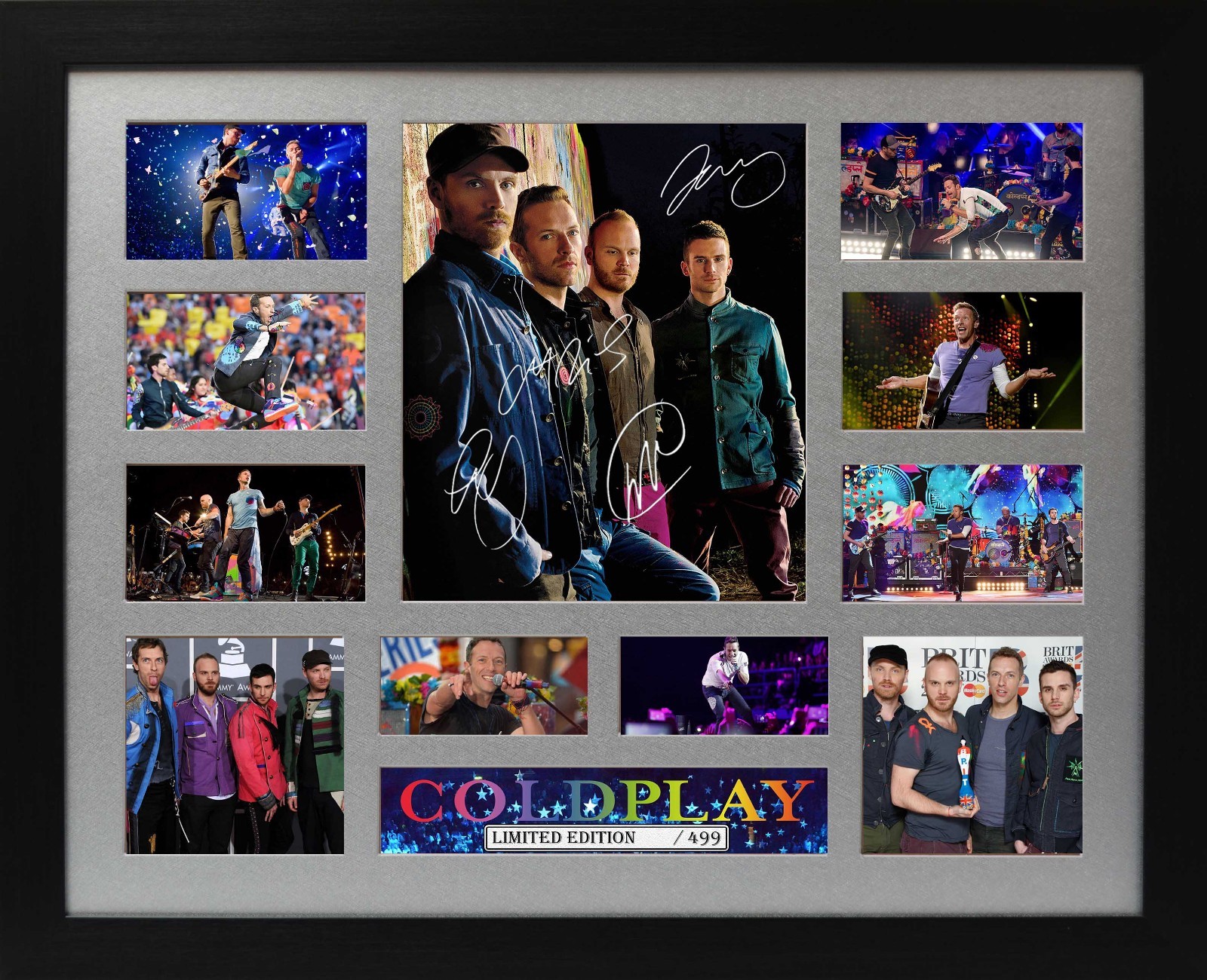 Coldplay Signed Framed Memorabilia Limited Ed. 2018 - Multiple ...