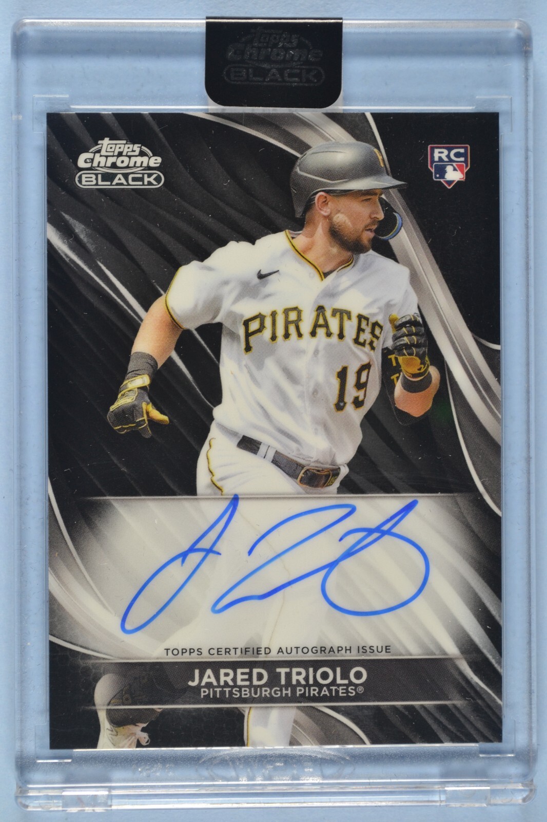 JARED TRIOLO 2024 Topps Chrome Black Auto ROOKIE RC Pittsburgh Pirates ...