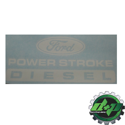 Ford Powerstroke diesel vinyl decal window sticker white wall truck (9. ...