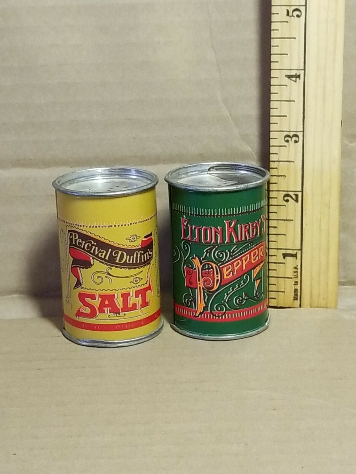 Vintage Mini Percival Duffin's & Elton Kirby's Salt & Pepper Shakers ...