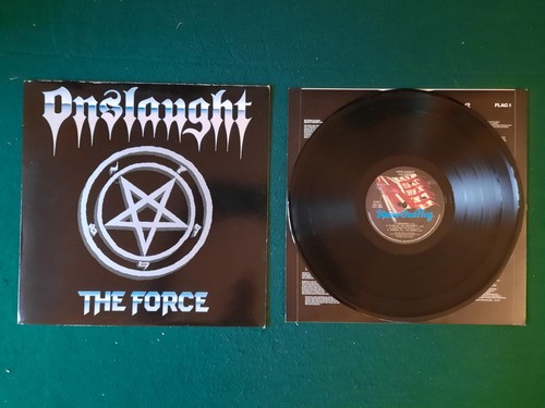 Onslaught-The Force UK 1st press thrash metal LP Under One Flag Nige ...