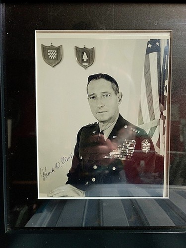 General Mark Clark Framed & Autographed Picture & Time Magazine Cover ...