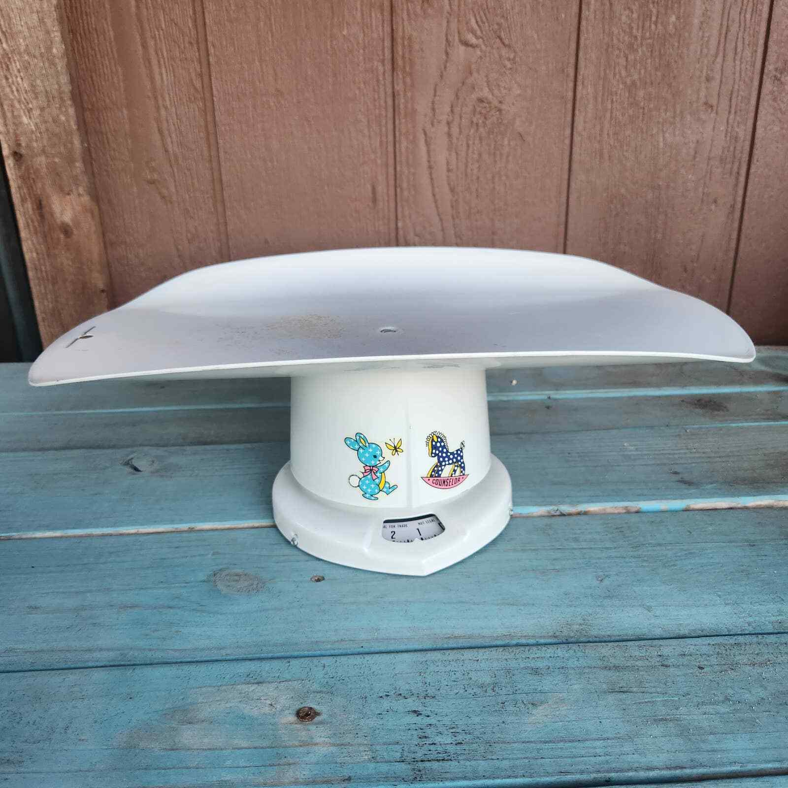 Counselor Brearly Baby Scale White Metal Nursey Movie Prop Mid Century ...