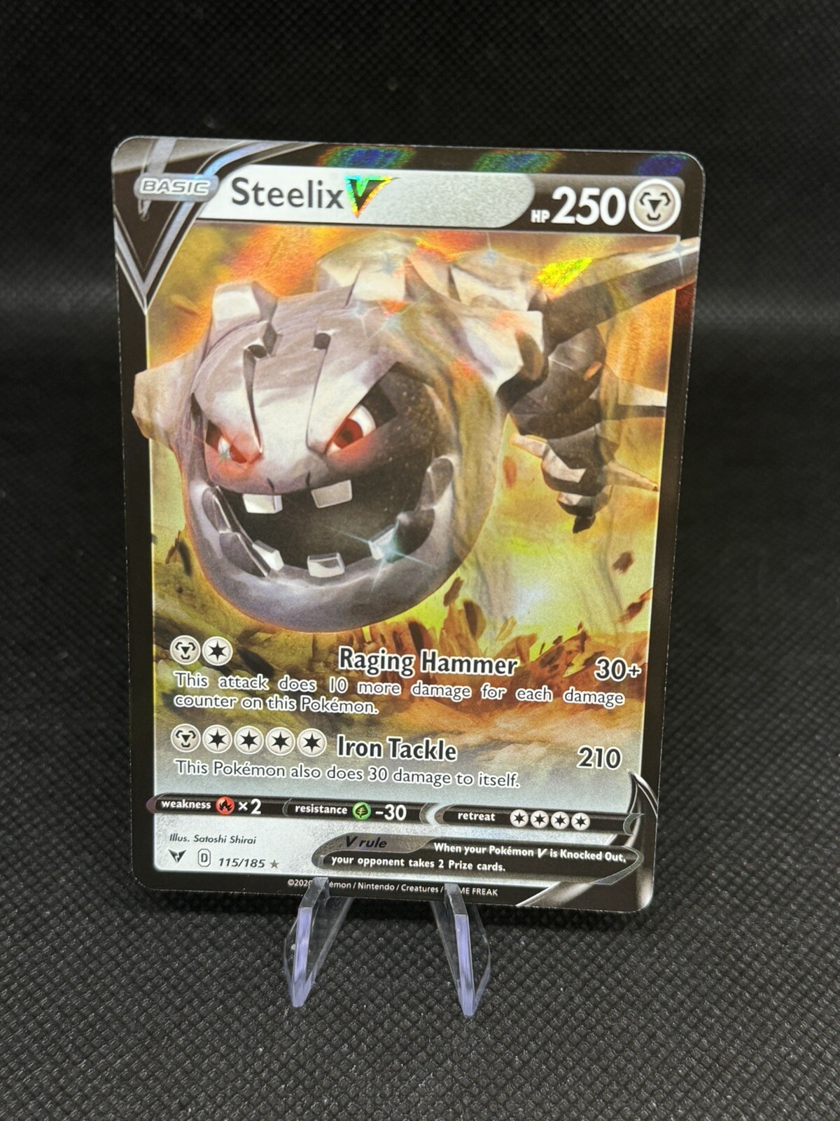 Steelix V 115/185 - Vivid Voltage - Holo Ultra Rare - Pokémon TCG | eBay