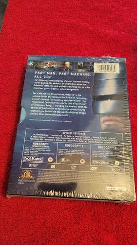 Robocop Trilogy Collection DVD 3-Disc Box Set Factory Sealed Deleted ...