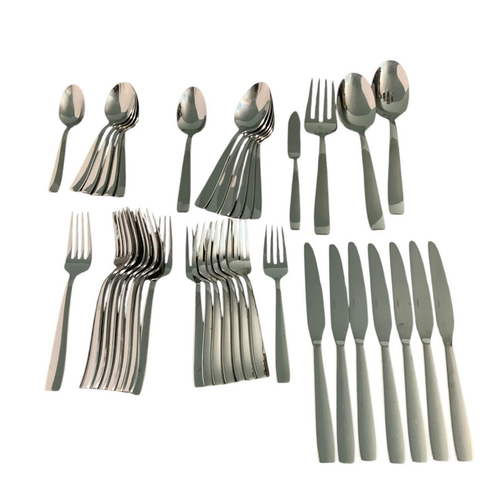 Oneida EVERDINE Stainless 40 piece set Fork Tablespoon Teaspoon Knife Serving | eBay