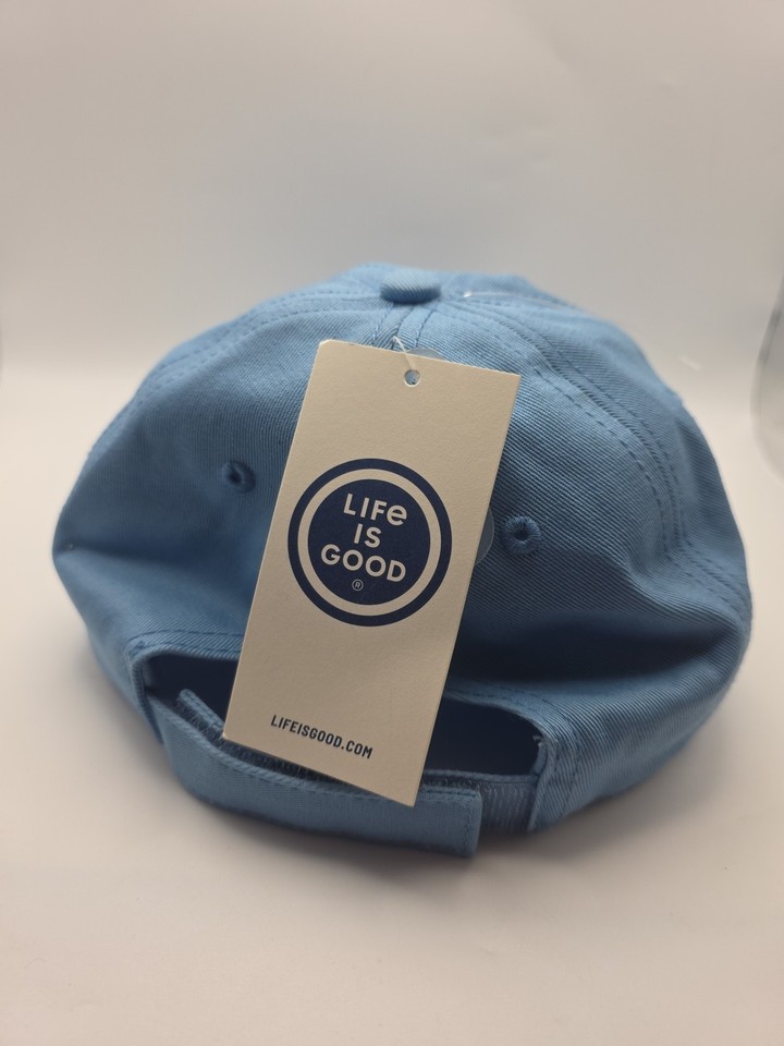 Life Is Good Hat Cap Strapback Youth Size M/L Blue Turtle Adjustable | eBay