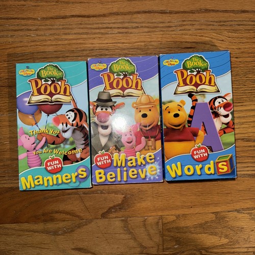 (Lot Of 3) Vintage VHS Tapes The Book Of Pooh Playhouse Disney Manner ...