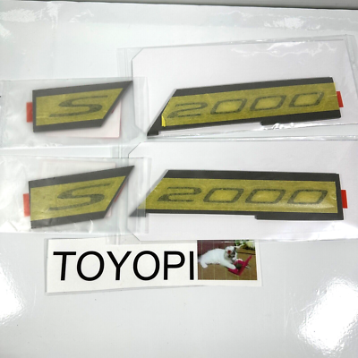 Honda Genuine S2000 2000-2009 CR Black Emblems Emblem S+2000 LH RH 2 ...