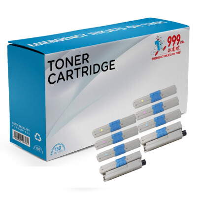 44973536 Toner Cartridges 2 Full Sets Compatible OKI C301 C301DN ...