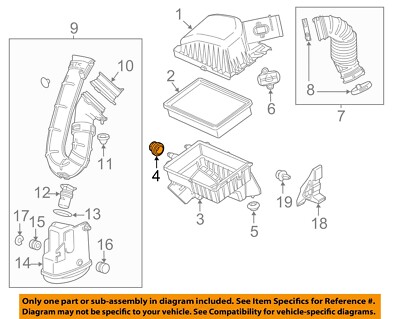 GM OEM 00-22 Astra Air Intake-Air Cleaner Body Upper Insulator 9129705 ...