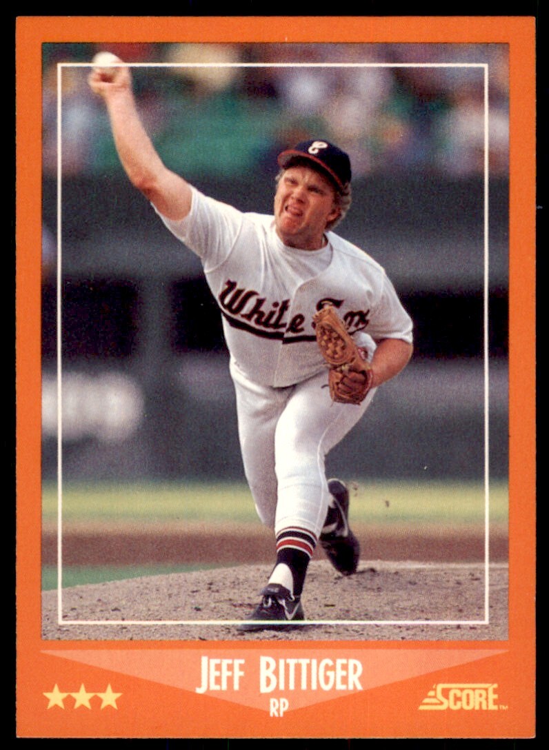1988 SCORE. TRADED JEFF BITTIGER CHICAGO WHITE SOX #66T | eBay