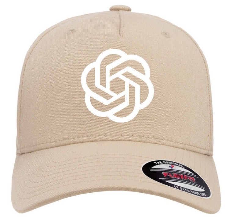 ChatGPT Logo Chat GPT OpenAI Hat Flexfit Baseball Cap Printed Emblem | eBay