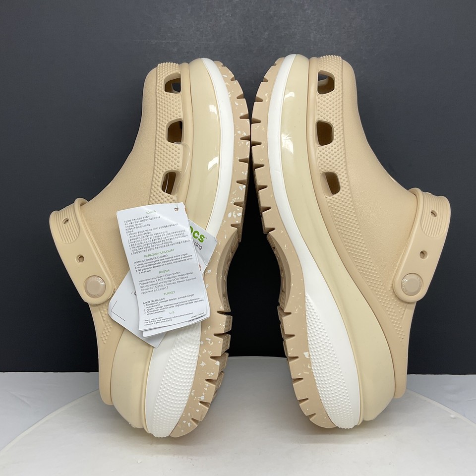 Crocs Shoes Women 9 Men 7 Mega Crush Clogs Chunky Platform Shiitake ...