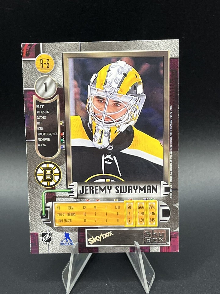 2021-22 Skybox Metal Universe 1997-98 Retro Jeremy Swayman #R-5 Rookie ...